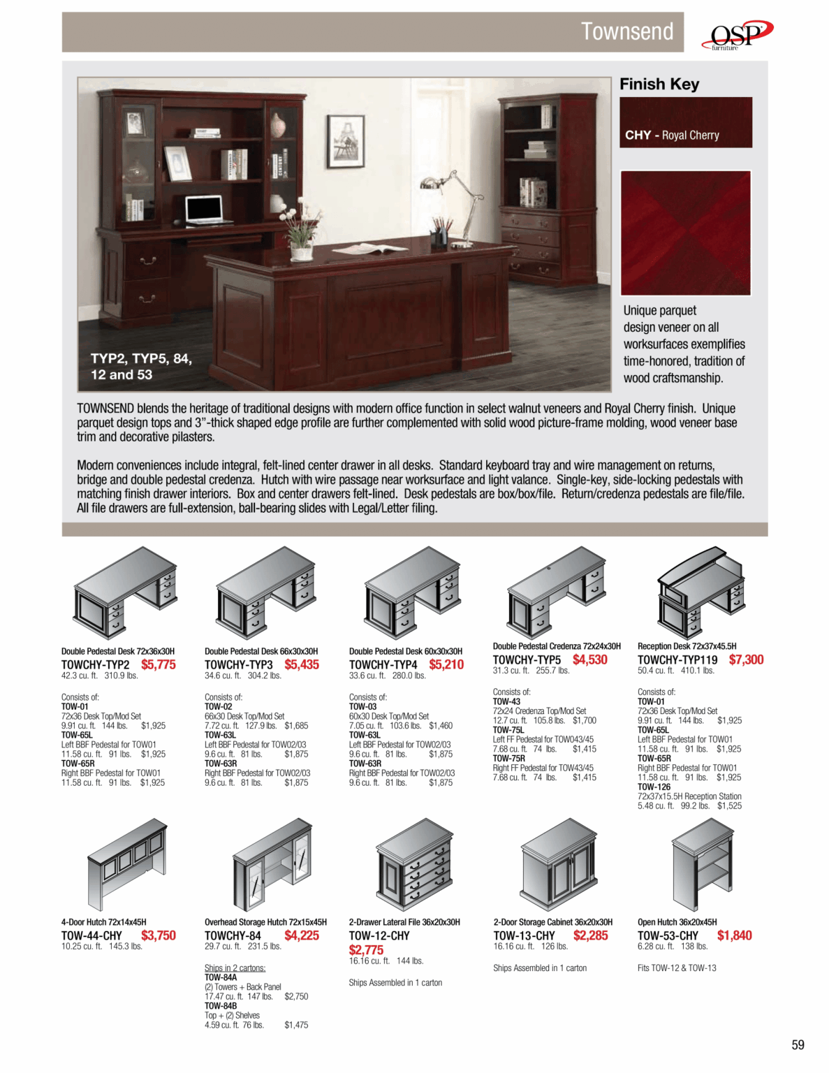 Townsend Collection – FRL FURNITURE